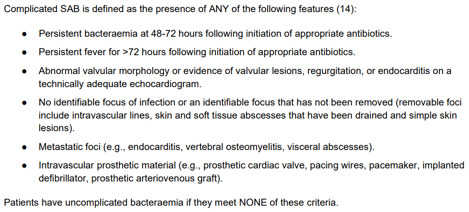 Staphylococcus aureus bloodstream infection epidemiology (2022 ...